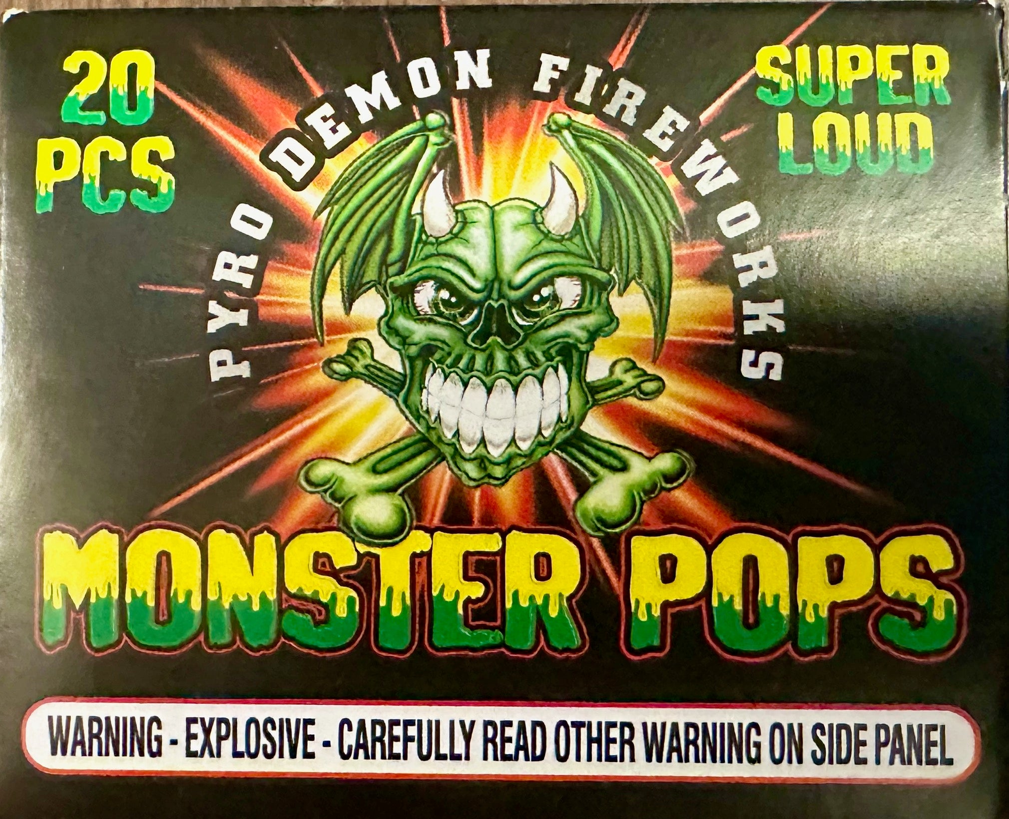 Monster Pops "Bang snaps on steroids" contains 1 pack of 20 snaps ...